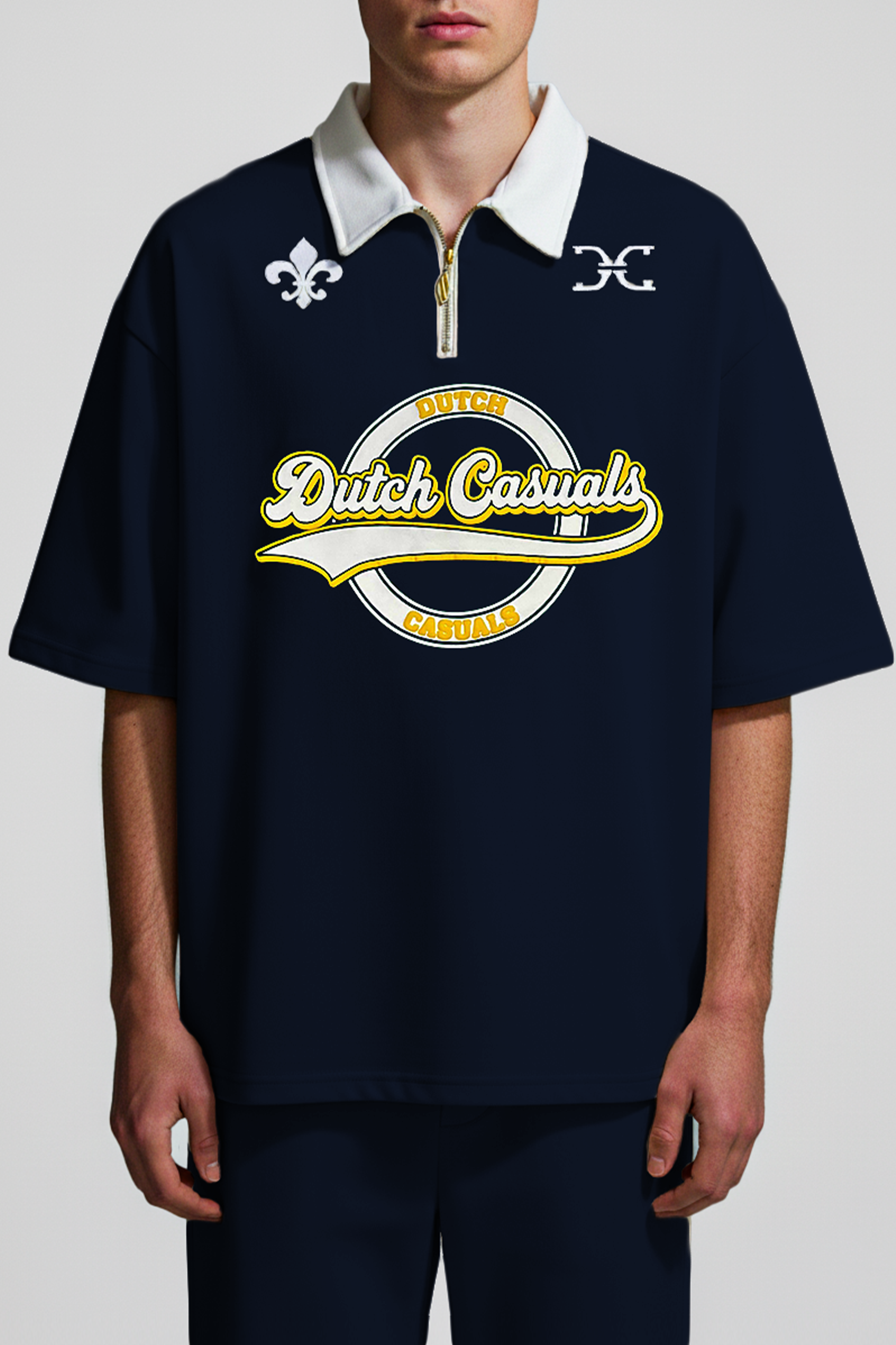 Dutch Crest Zip Polo Tee – Dutch Casuals